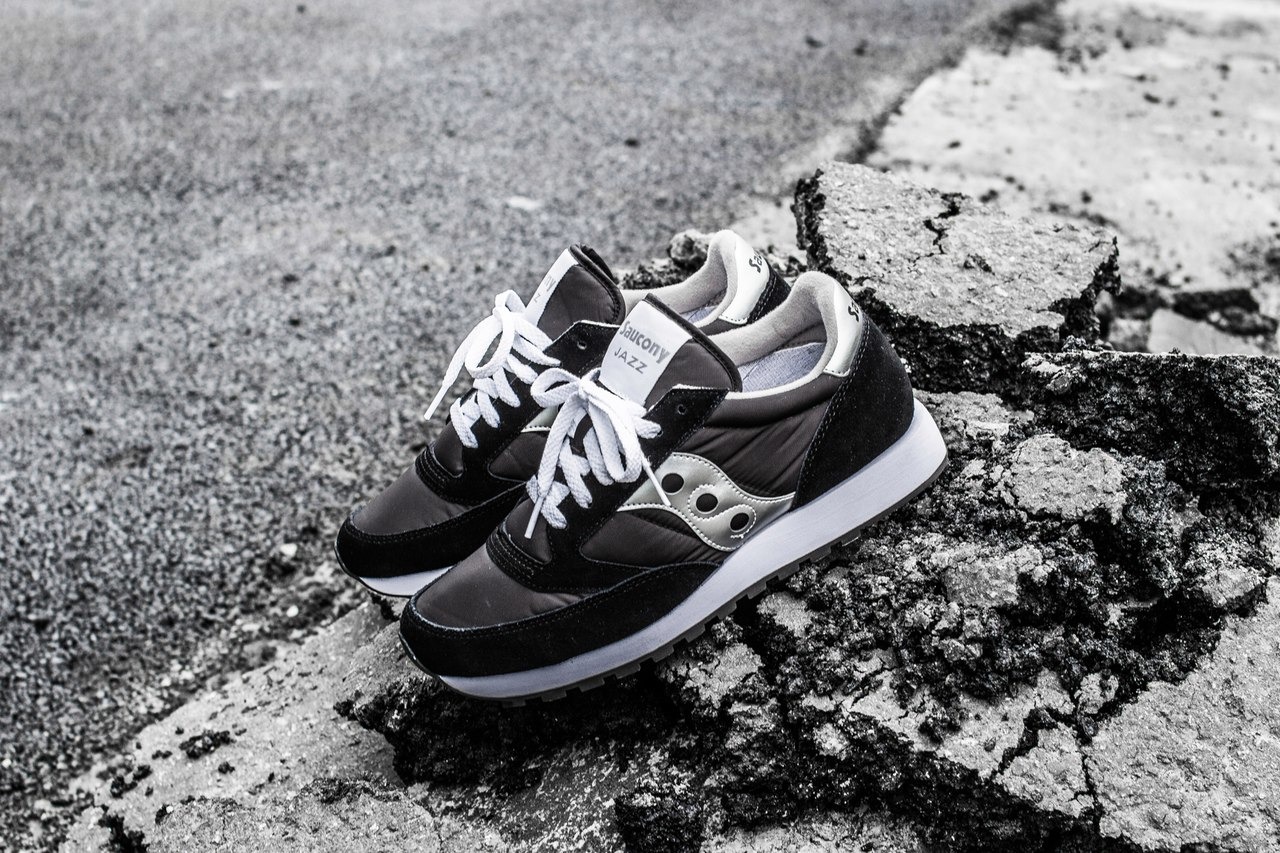 Кроссовки Оригинал Saucony Jazz Original "Black/Silver" (S1044-1 ...